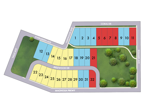 Edison Addition Neighborhood - New Home Lots - Panther Builders